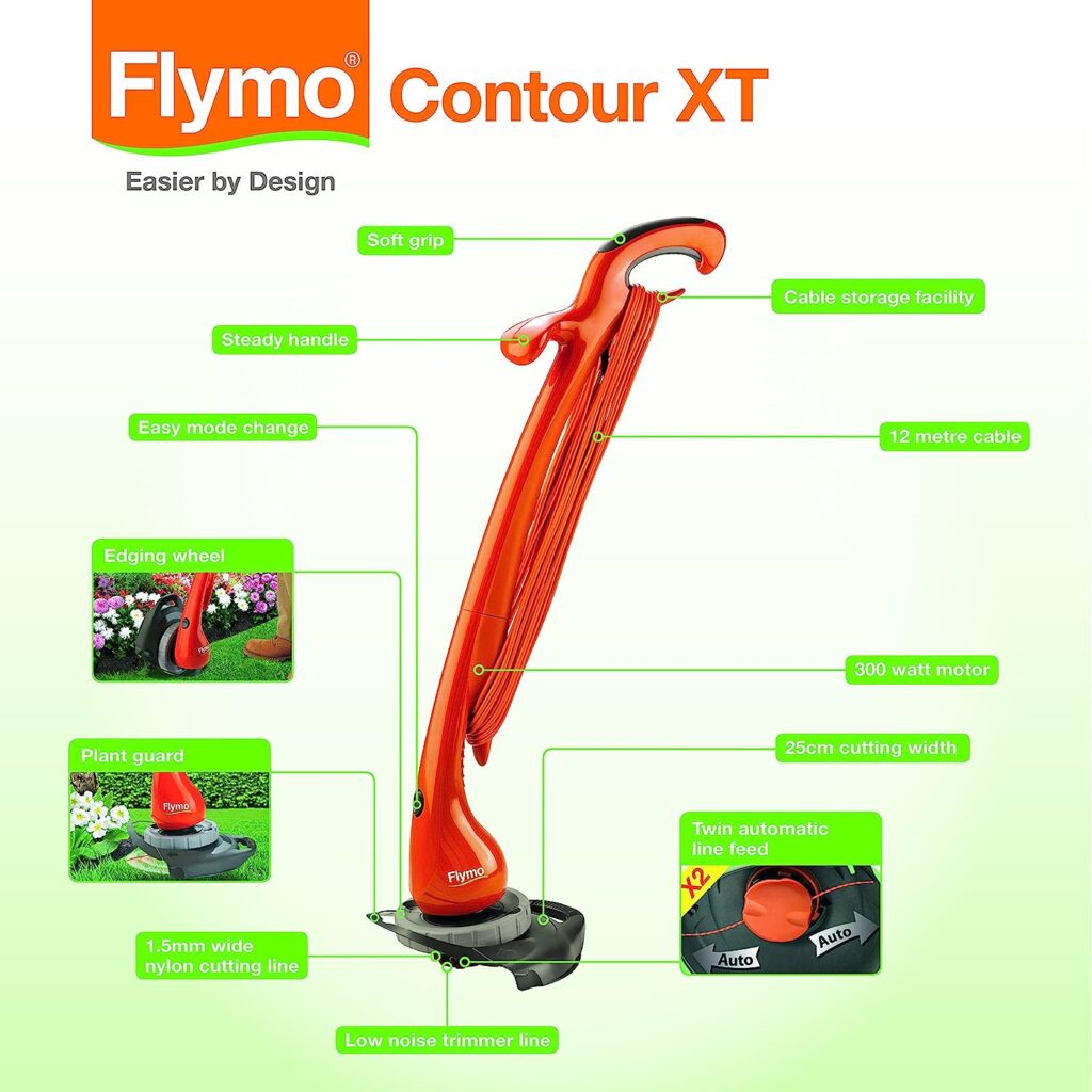 Flymo Contour Electric Grass Trimmer 25cm Review • Strimmer Shed